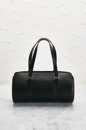 LOUIS VUITTON Epi Soufflot Handbag - Black