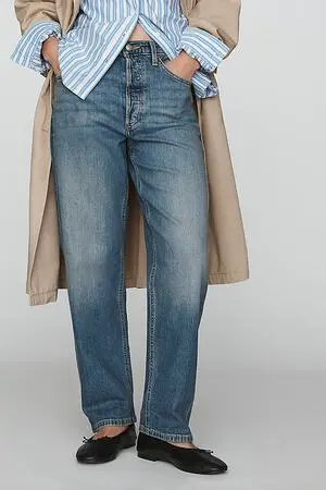 Anthropologie Lee High-rise Relaxed Straight-leg Jeans