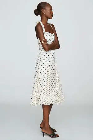 ELEVATOR DISCO Polka Dot Halter Dress