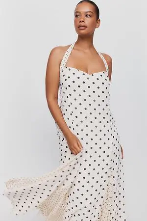 ELEVATOR DISCO Polka Dot Halter Dress