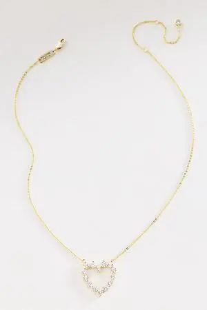 Melinda Maria She's An Icon Ba Heart Necklace - Gold