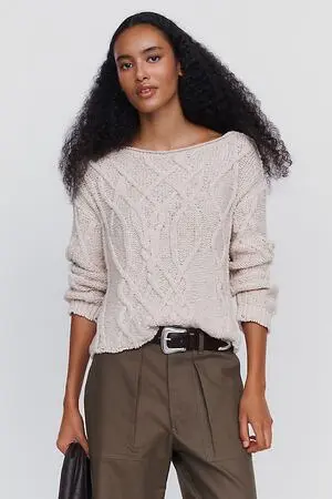 PILCRO Cotton Wool Blend Overd Cardigan