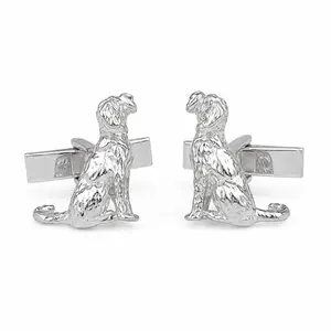 SIMON KEMP JEWELLERS Labradoodle Cufflinks In Solid Sterling - Silver