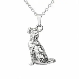 SIMON KEMP JEWELLERS Labradoodle Pendant Necklace In Solid Sterling - Silver