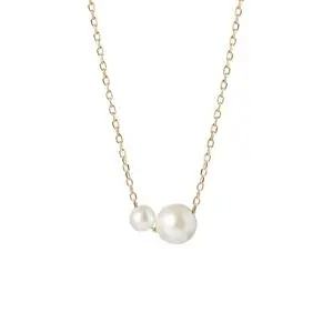 MURU Connected Pearl Necklace - Gold