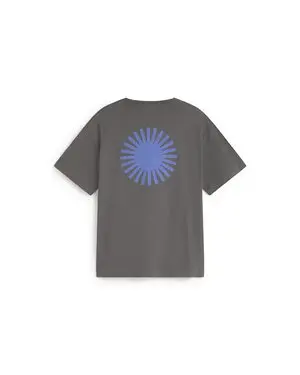 THINKING MU Aaron T-shirt Back Blue Sun - Grey