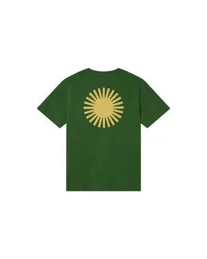 THINKING MU T-shirt Back Yellow Sun - Green