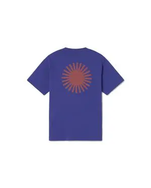 THINKING MU T-shirt Sun Brown Back - Blue