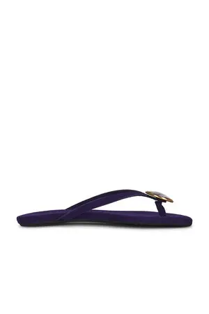 Christopher Esber Aura Quartz Suede Flip Flop - Viola