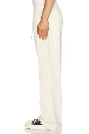 HONOR THE GIFT Denim Panel Flare Sweatpant