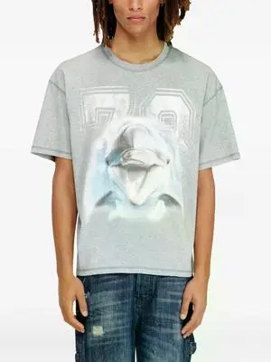 DIESEL® Relaxed T-shirt With Dolphin Graphic