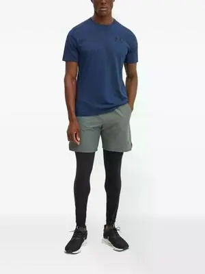 REEBOK Running Shorts With Logo Detail - Grey
