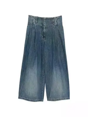 JUUN.J Pleated Wide-leg Jeans - Blue