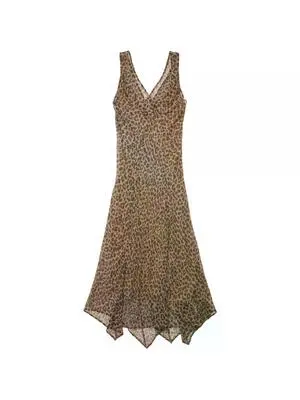 MOTHER The Hanky Midi Dress - Brown