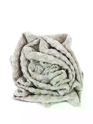 Corneliani Silk Embroidered Pin - Neutrals