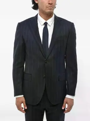 Corneliani Leader Pinstripe Suit - Blue