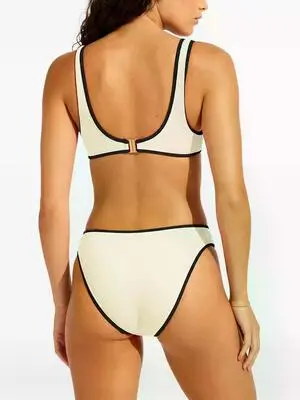 Seafolly Contrast-trim Bikini Bottoms