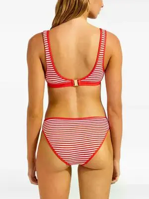 Seafolly Clubhouse Striped Zip-front Bikini