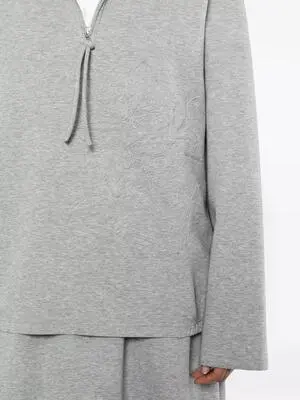 AO YES Quarter-zip Embroidered Sweater