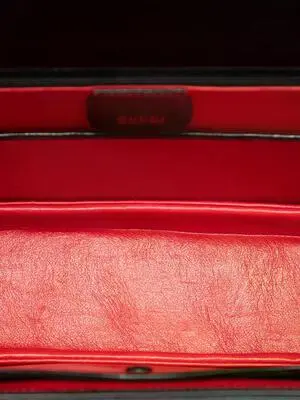 Gucci 20th Century Calfskin Bamboo Satchel - Black