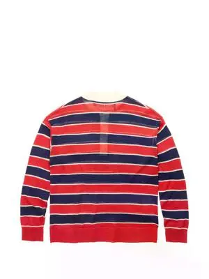 MOTHER The Biggie Raquette Striped Sweater