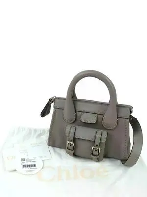 Chloé 2010-2026 Mini Buffalo Leather Edith Day Satchel