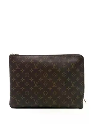 LOUIS VUITTON 2018 Monogram Etui Voyage Mm Clutch Bag - Brown