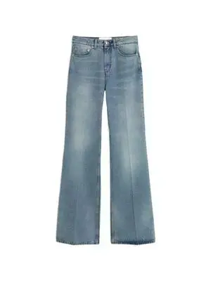 AMI Paris Flare-fit Cotton Jeans - Blue