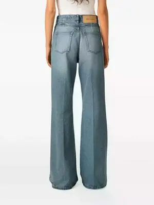 AMI Paris Flare-fit Cotton Jeans