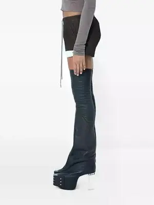 Rick Owens Fog Layered Drawstring Shorts