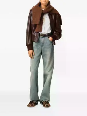 AMI Paris Lamb-leather Zipped Jacket