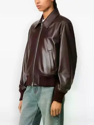 AMI Paris Lamb-leather Zipped Jacket