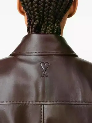 AMI Paris Lamb-leather Zipped Jacket