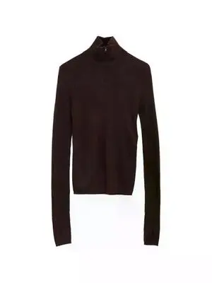 THE FRANKIE SHOP Sade Half-zip Ribbed-knit Sweater