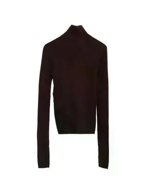 THE FRANKIE SHOP Sade Half-zip Ribbed-knit Sweater