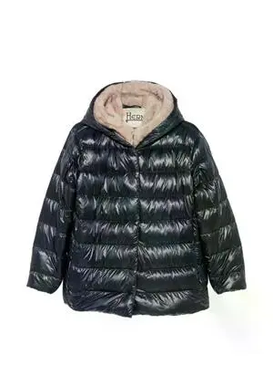Herno Quilted Hooded Jacket - Blue