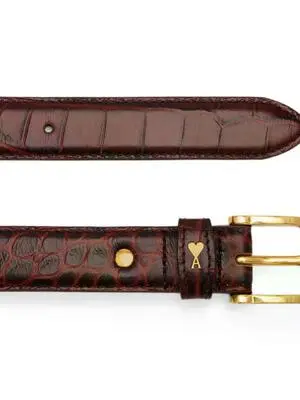 AMI Paris Crocodile Cow-leather Paris Paris Belt 25 Mm
