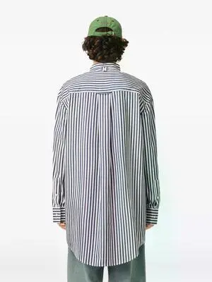 AMI Paris Cotton Mao-collar Tunic Dress