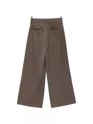 SSSTEIN Pleated Wide-leg Trousers - Brown