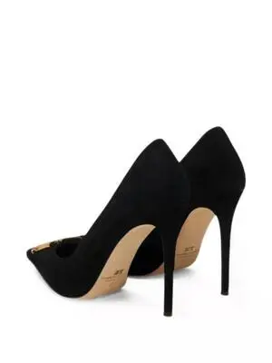 Elisabetta Franchi Logo-plaque Suede Pumps