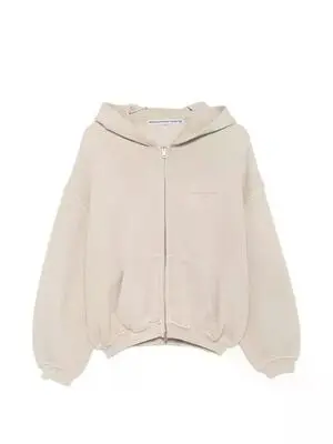 Alexander Wang Logo-print Zip-up Hoodie