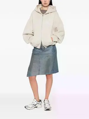 Alexander Wang Logo-print Zip-up Hoodie