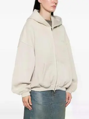 Alexander Wang Logo-print Zip-up Hoodie
