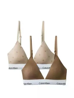 Calvin Klein Logo-print Triangle Bras