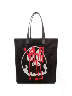 Y3 Chito Graphic-print Tote Bag - Black