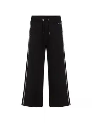 Karl Lagerfeld Pearl-detail Track Pants