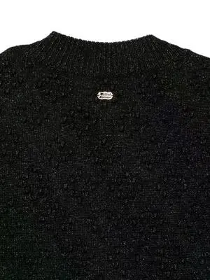 Agnona Bobble-knit Metallic-thread Sweater