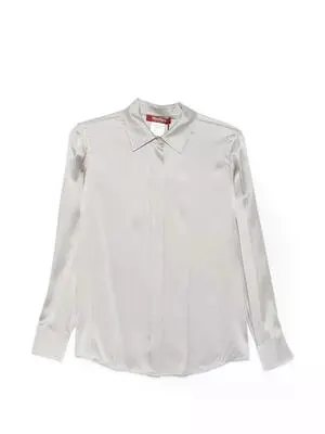 Max Mara Concealed-front Silk Shirt