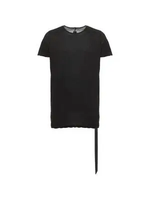 Rick Owens Raw-edge Cotton T-shirt - Black