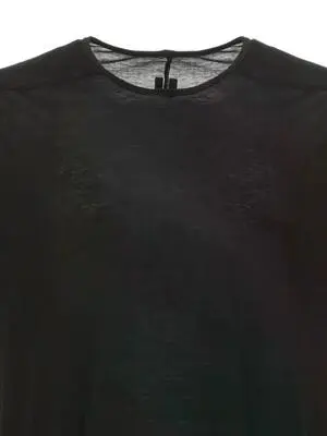 Rick Owens Raw-edge Cotton T-shirt